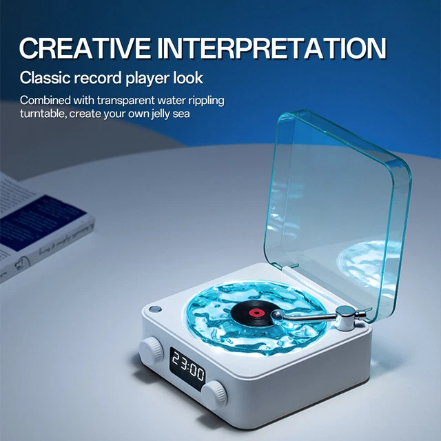 OCEAN PROJECTOR PLAYER With Water Ripple Turntable Portable White Noi 2 ...
