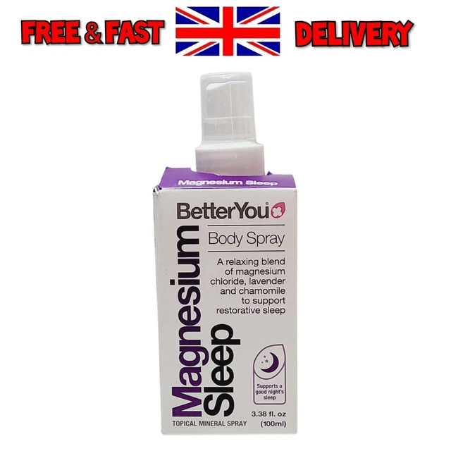 BETTER YOU MAGNESIUM Sleep Body Spray Supplement, 100ml £9.95 - PicClick UK