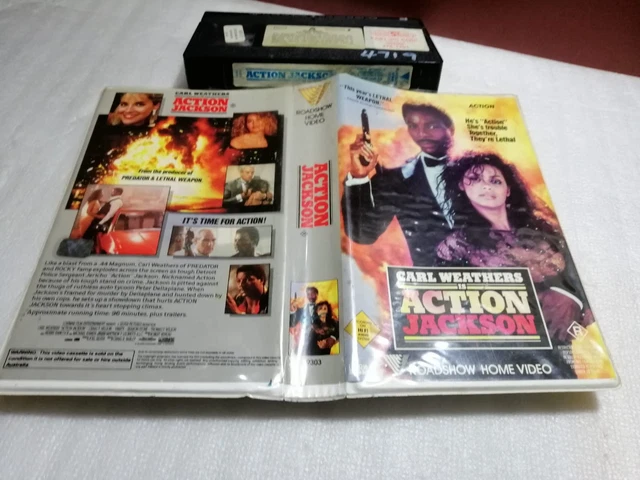 ACTION JACKSON - Rare Roadshow Home Video R rated Issue - Crime Action ...