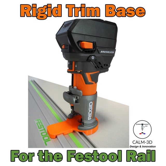 RIDGID OCTANE COMPATIBLE Trim Router Guide for use on Festool Rail -INC ...