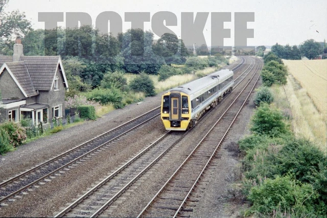 35MM SLIDE BR British Rail Diesel DMU Class 158 158772 Melton Ross 1996 ...