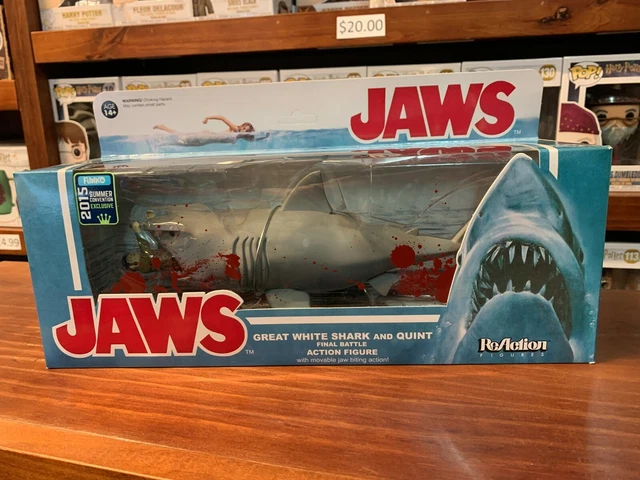 FUNKO REACTION JAWS Great White Shark and Bloody Quint Final Battle ...