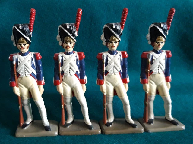 SOLDATS DE PLOMB 1er Empire - Lot de 4 - Starlux EUR 20,00 - PicClick FR