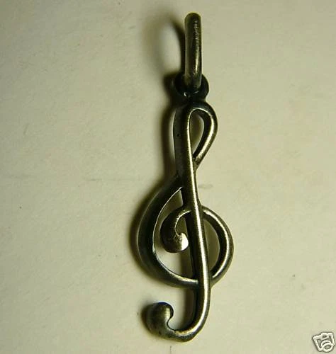 CHIAVE DI VIOLINO * SOL Simbolo MUSICA ARGENTO brunito EUR 15,00 ...