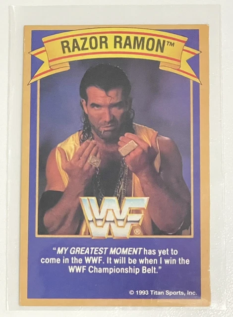 1993 SCOTT HALL WWF Superstars Wrestling Ice Cream Card WWE WCW NWO ...