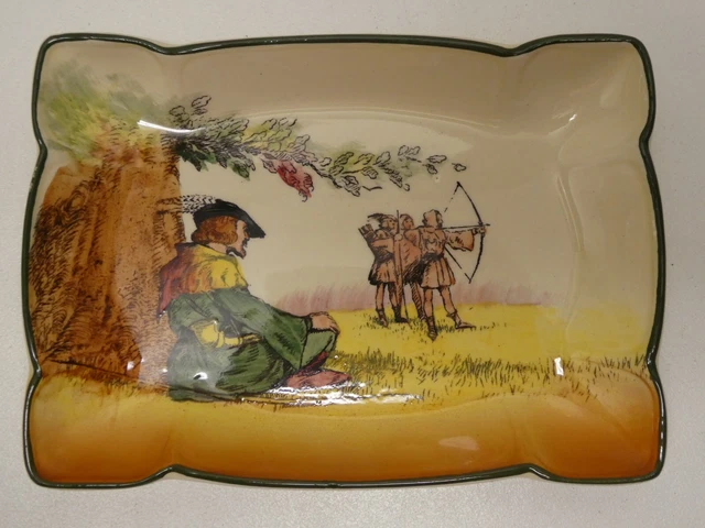 ROYAL DOULTON POTTERY Under The Greenwood Tree Robin Hood Archers Plate ...