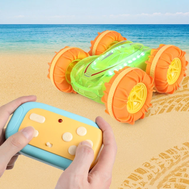 AMPHIBIOUS REMOTE CONTROL Car Boat 2.4GHz 4WD RC Stunt Car for Kids ...