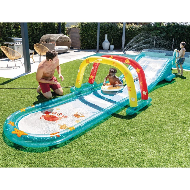 INTEX SURFIN FUN Slide Wasserrutsche 561x137x99 cm Pool Rutsche ...