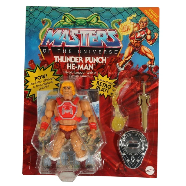 MATTEL - MOTU Origins - Thunder Punch He-Man - MOC (Storage Traces) £48 ...