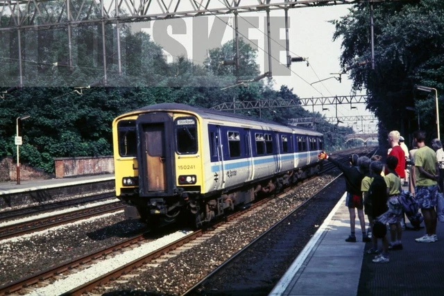 35MM SLIDE BR British Rail DMU Class 150 150241 Heaton Chapel 1989 ...