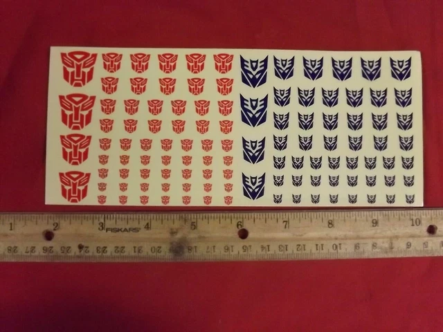 AUTOCOLLANT LOGO AUTOBOT Decepticons Transformers symbole G1 ...