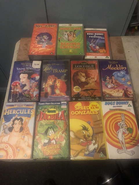 VINTAGE CHILDREN’S/KIDS VHS Tape Cartoon & Film Bundle X 11 Items ...