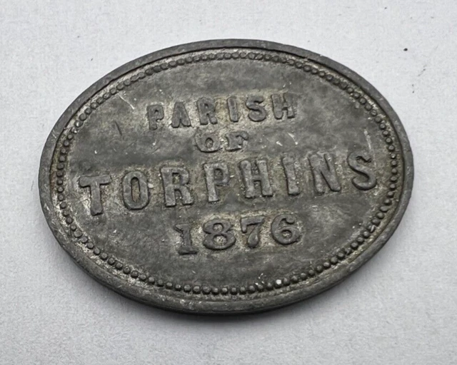ANTIQUE COMMUNION SCOTTISH Communion Token Torphins Parish 1876 BZ6930 ...