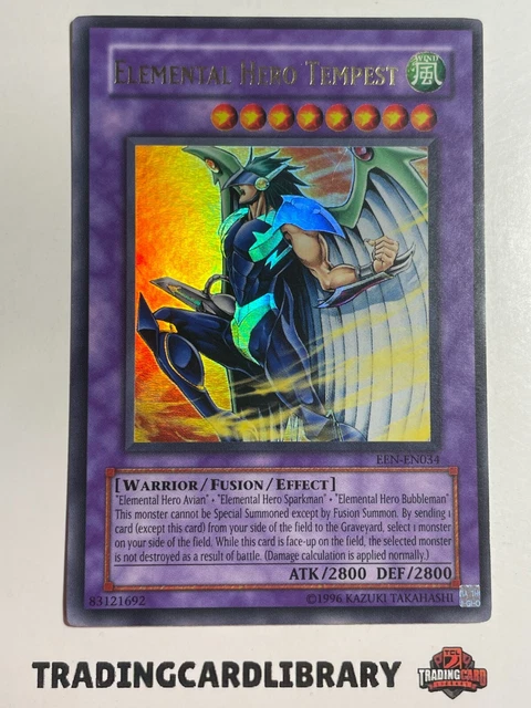 YUGIOH - ELEMENTAL Hero Tempest - Ultra Rare - EEN-EN034 - LP $13.00 ...