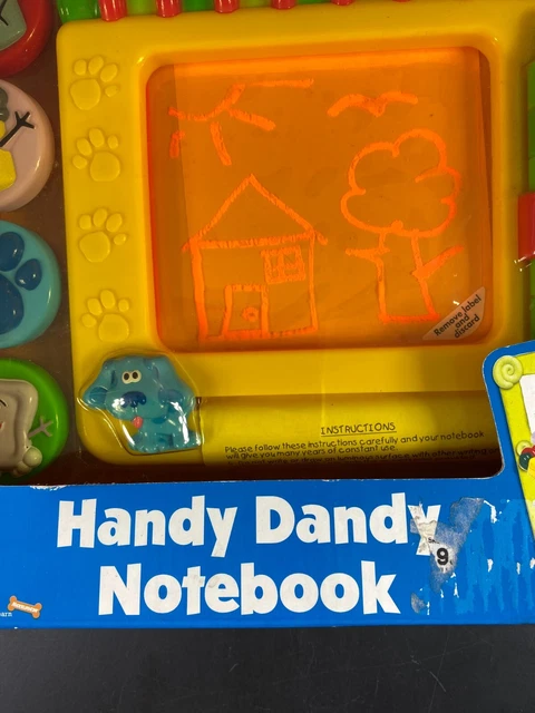 BLUES CLUES HANDY Dandy Notebook Draw & Erase New Sealed 2000 Rare ...