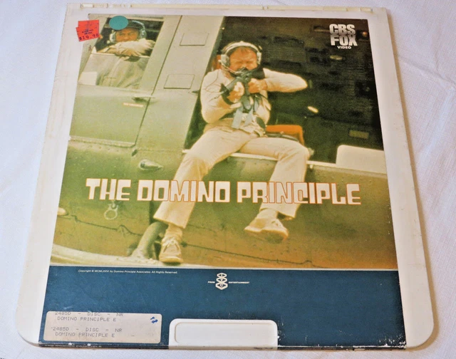 THE DOMINO PRINCIPLE Gene Hackman CBS Fox 1982 disque vidéo CED film ...