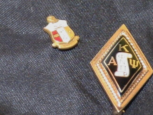 2 RARE VINTAGE 1920s Kappa Alpha Psi Fraternity Tie Tack & 10k gold ...