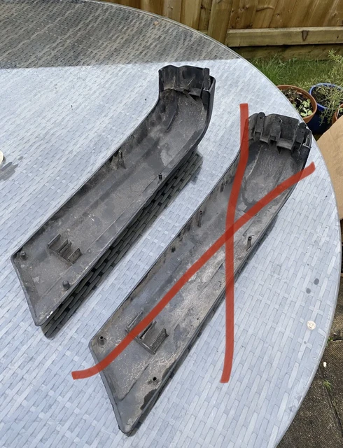 FORD ESCORT MK3 RS1600i XR3i Rear Bumper End Cap Passenger Side N/S ...