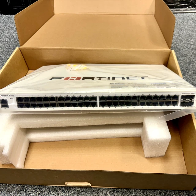 FORTINET FORTISWITCH FS-448E Layer 2/3 FortiGate Network Switch 48xGE ...