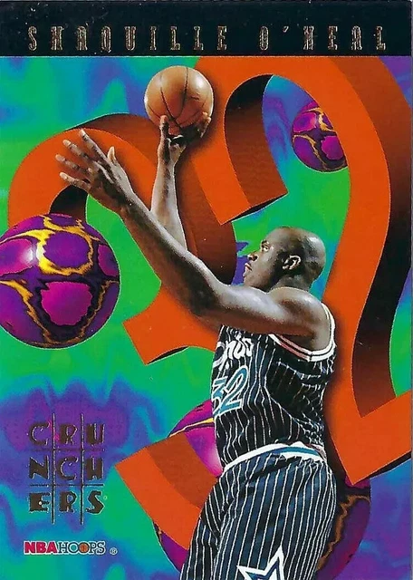 SHAQUILLE O'NEAL 1995 NBA Hoops #2 de 25 Crunchers comme neuf + EUR 1 ...