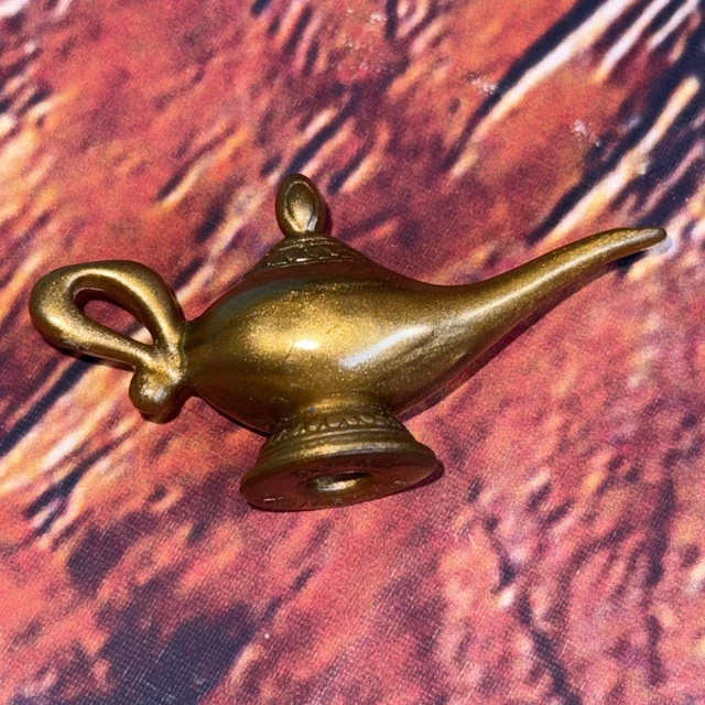 WALT DISNEY ALADDIN Movie Genie Magic Lamp Golden Figure Accessory £15. ...