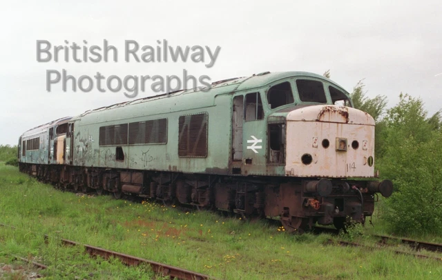 35MM NEGATIVE BR British Railway Diesel Loco Class 45 45114 at March ...