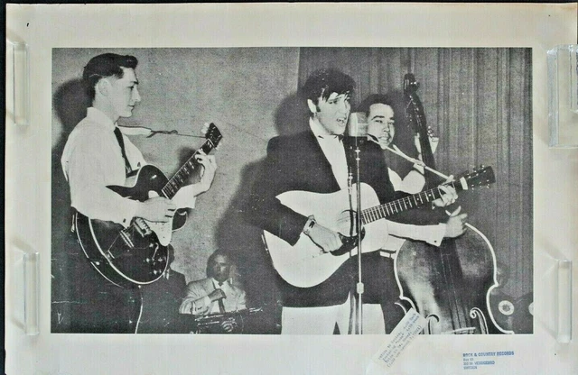 ANCIENNE AFFICHE D'ELVIS Presley, Scotty, Bill in 1956, country records ...