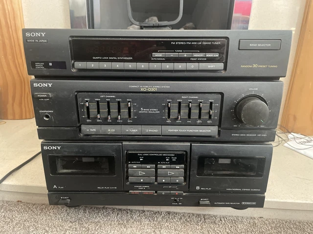 VINTAGE SONY XO-D301 Compact Hi-Fi Stereo System PLEASE READ $29.18 ...