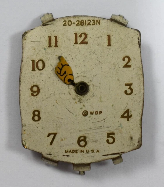 VINTAGE KELTON MICKEY Mouse Floating Head Character Watch Dial & Hand ...