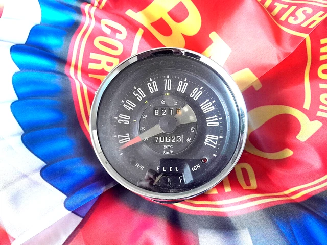 CLASSIC MINI COOPER S Mk1 120 Mph Works Speedo Trip St Bmc Smiths ...