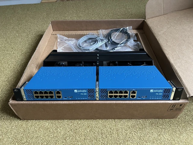 PALO ALTO PA-220 Next-Gen Firewall in rackmount kit, 4 PS $340.00 ...