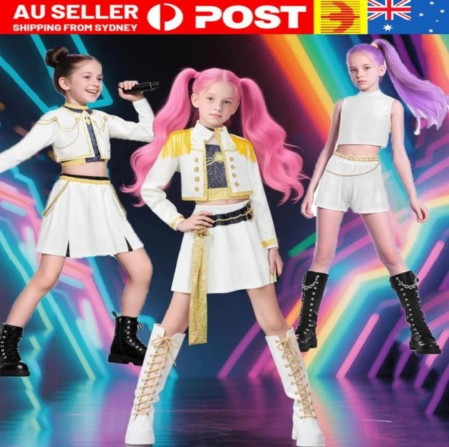 KIDS KPOP DEMON Hunters Wig Rumi Mira Zoey Cosplay Costume Girls Fancy Dress Up $26.88 - PicClick AU