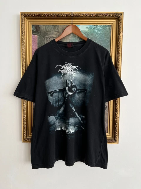 VINTAGE 2000S DARKTHRONE The Cult Is Alive Black Metal Band Graphic T ...