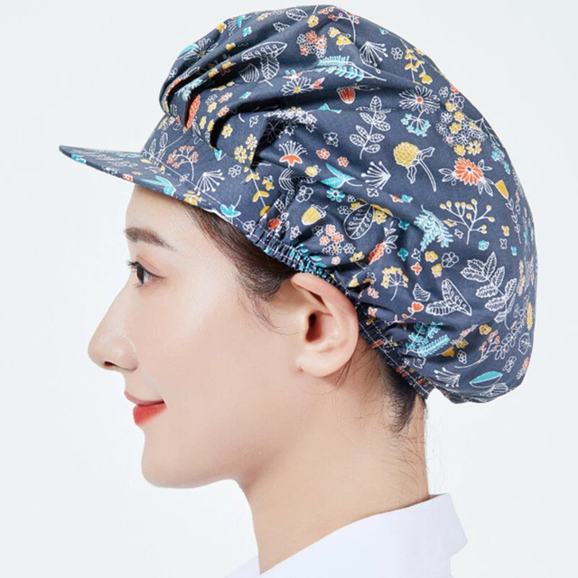 COOK CATERING HAT Food Hygiene Snood Chef Bakers Bouffant Peaked Caps ...