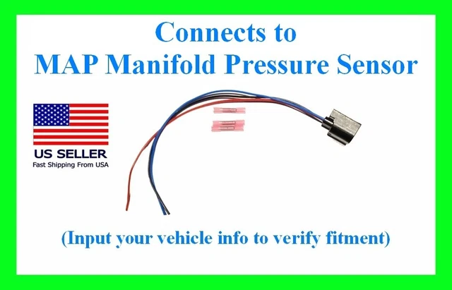 FUEL TANK VAPOR Pressure Sensor Connector Plug Pigtail Wiring Harness ...