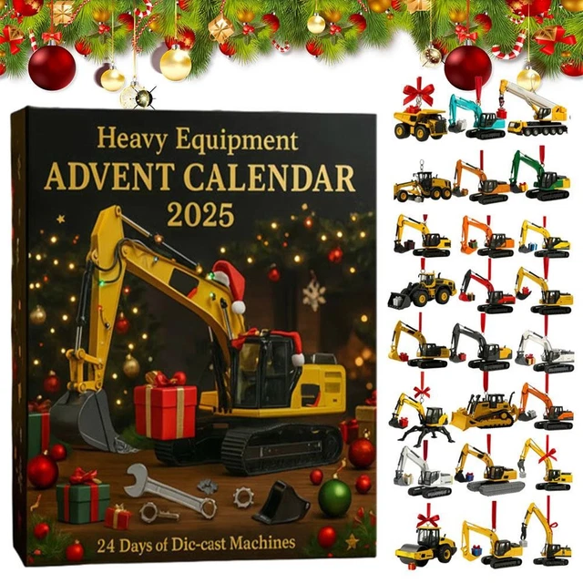 HEAVY EQUIPMENT ADVENT Calendar 2025 24Days Engineering Vehicles ...