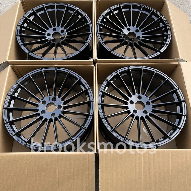 22& HM STYLE Gloss Black Wheels Rims Fit Mercedes Benz S Calss W222 ...