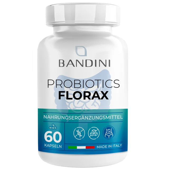 BANDINI® FLORAX PROBIOTICS 60 Kapseln, Probiotika+Lactobacillus ...