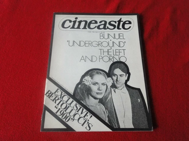 VINTAGE HOLLYWOOD CINEMA Magazine Cinéaste Bertolucci's 1900 59 EUR 7 ...
