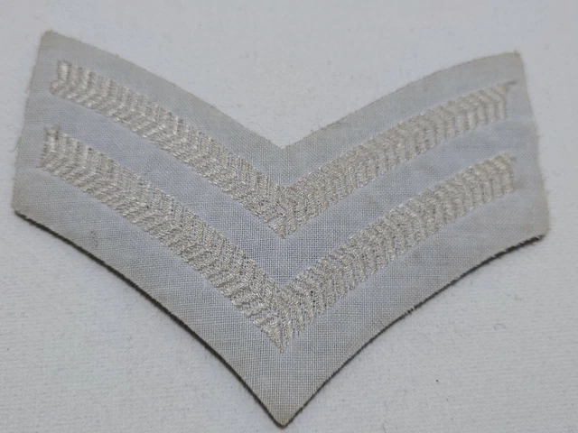 BRITISH ARMY LANCE Corporal Rank Stripes white on Khaki Chevrons £8.65 ...
