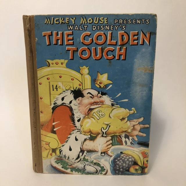 MICKEY MOUSE PRESENTS Walt Disney’s The Golden Touch Vintage Book $129. ...