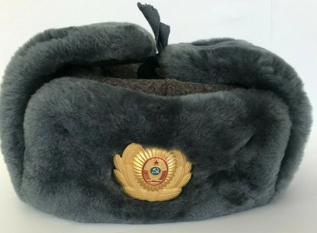 WINTHER USSR MILITIA Police Hat Soviet Police Ushanka £49.19 - PicClick UK
