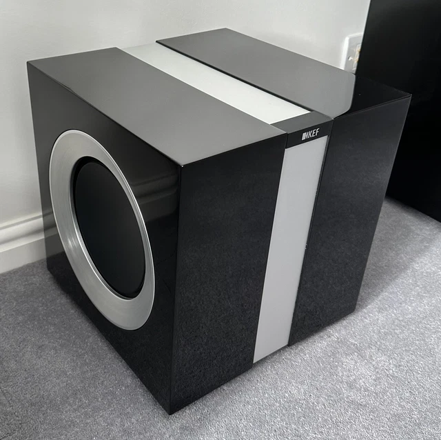 KEF R SERIES R400b Subwoofer - High Gloss Piano Black - Pristine ...