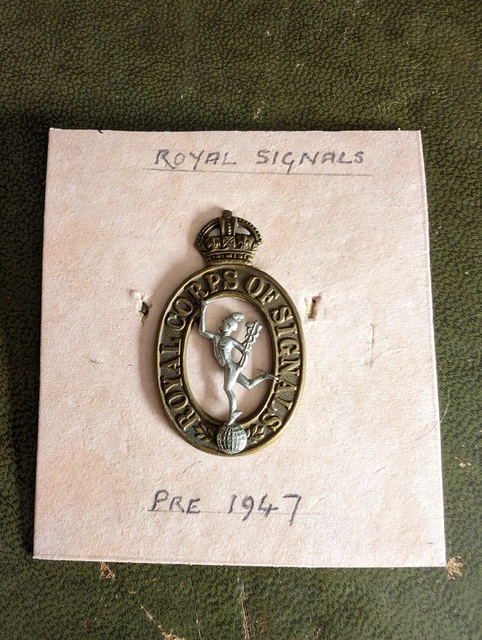 ORIGINAL WW2 ERA Royal Signals cap badge EUR 14,22 - PicClick IT