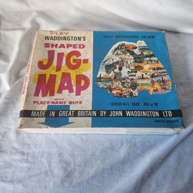 JIG-MAP SOUTH AMERICA And North Europe Shaped Jigsaw Puzzles ...