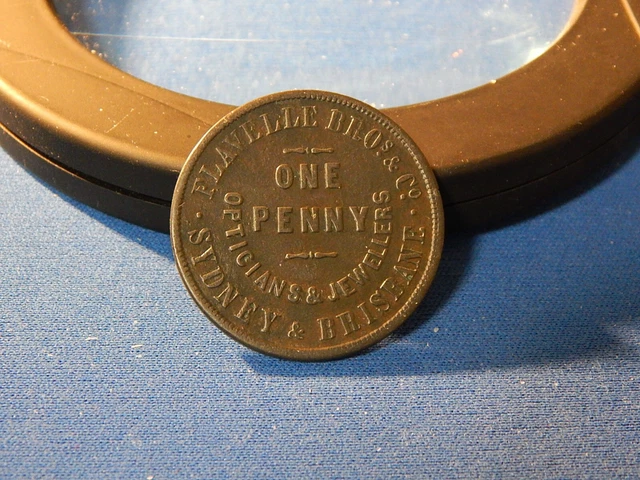 AUSTRALIAN ONE PENNY Token - Flavelle Bros & Co Sydney Nsw And Brisbane ...