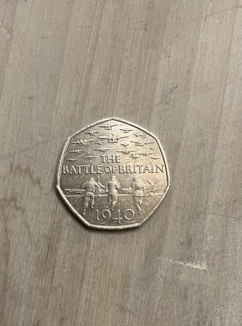 THE BATTLE OF britain 1940 50p coin Rare (2015) £10.00 - PicClick UK