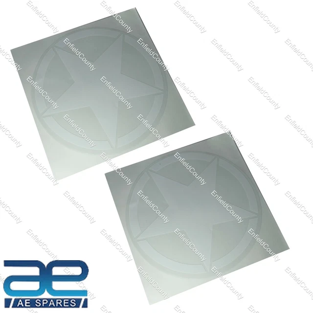 TOOL BOX FUEL Tank White Star Sticker Decal For Royal Enfield Bullet ...