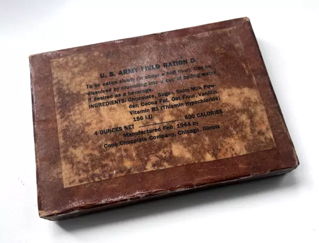 REPRO RATION TYPE D 12 ouces US ARMY USAAF WW2 EUR 20,00 - PicClick FR