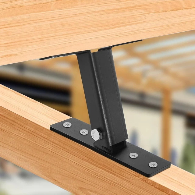 ROOF RISER BRACKET Kit Pergola Beam Brackets, Heavy Duty Roof Mount - 3 ...